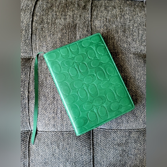 Coach | Accessories | Coach Vintage Leather Embossed Notebook Holder ...